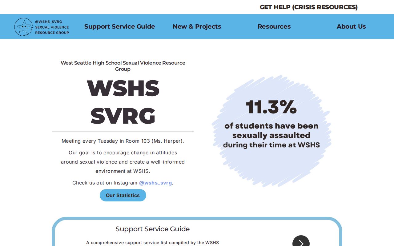WSHS Sexual Violence Resource Group